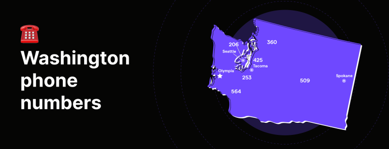 Get Washington Phone Numbers in Minutes - WA Area Codes - 206, 253, 425 ...