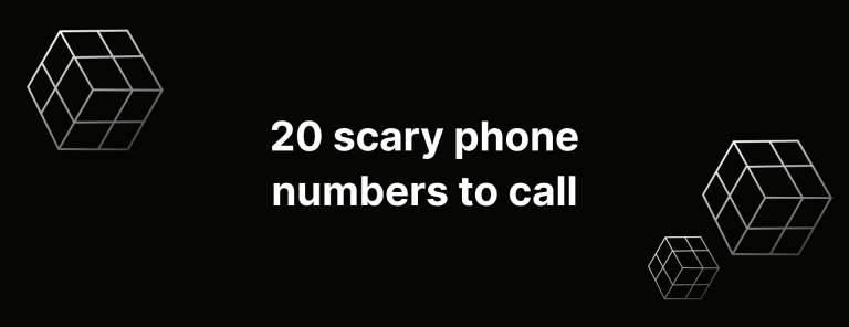 20 Scary Phone Numbers to Call: Do You Dare to Call?
